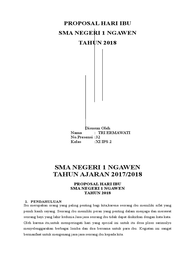 Proposal Hari Ibu | PDF