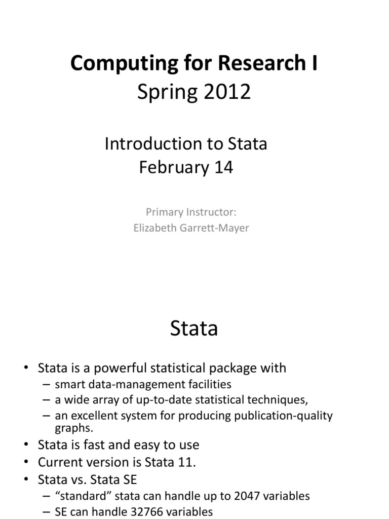 Computing For Research I: Spring 2012 | PDF | Comma Separated Values | Command Line Interface