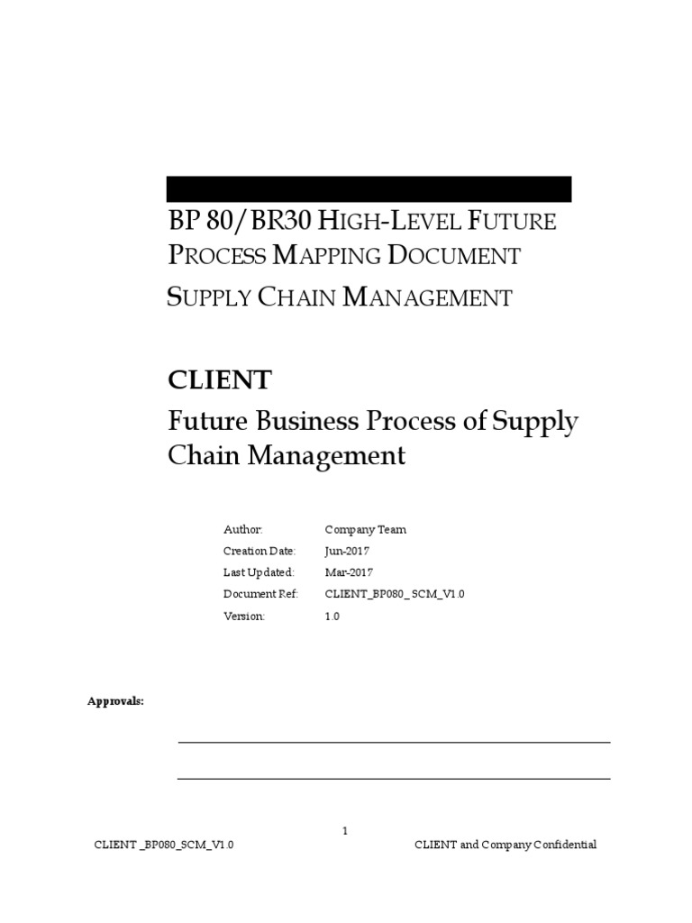 Client BP080 SCM | PDF | Business Process | Procurement