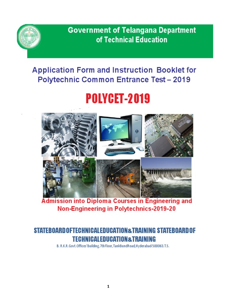 Polycet 2019 Book Let PDF | PDF | University And College Admission ...