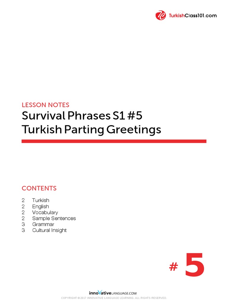 SURVIVAL 05 Parting Greetings PDF | PDF | Phrase | English Language