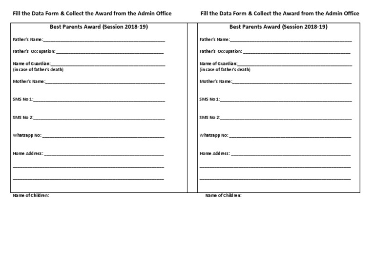 MA Form Private A4 Combined | PDF