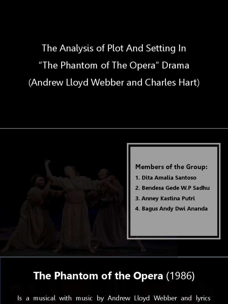 The Analysis of Plot and Setting | PDF | Erik (The Phantom Of The Opera)