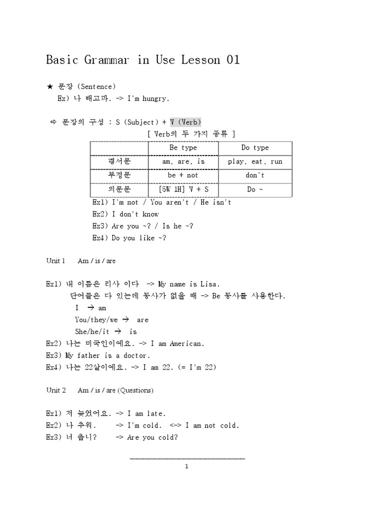 Basic Grammar in Use PDF | PDF