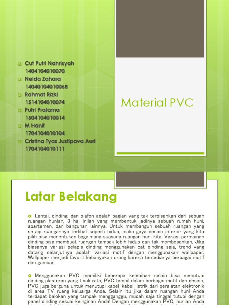 Material PVC | PDF