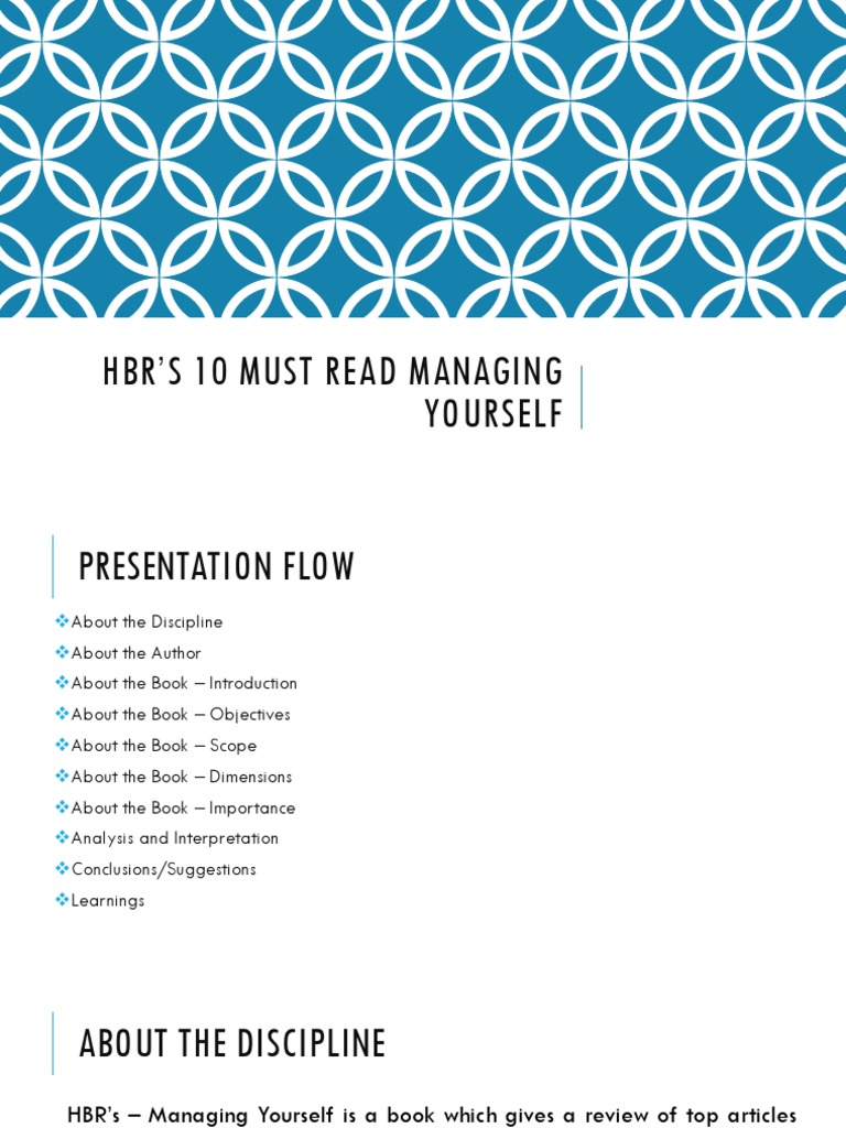 HBR'S 10 Must Read Managing Yourself | PDF | Motivation | Motivational