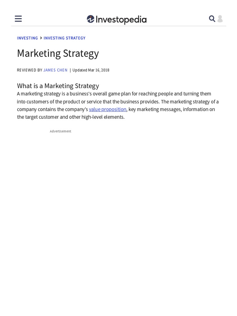 Marketing Strategy | PDF