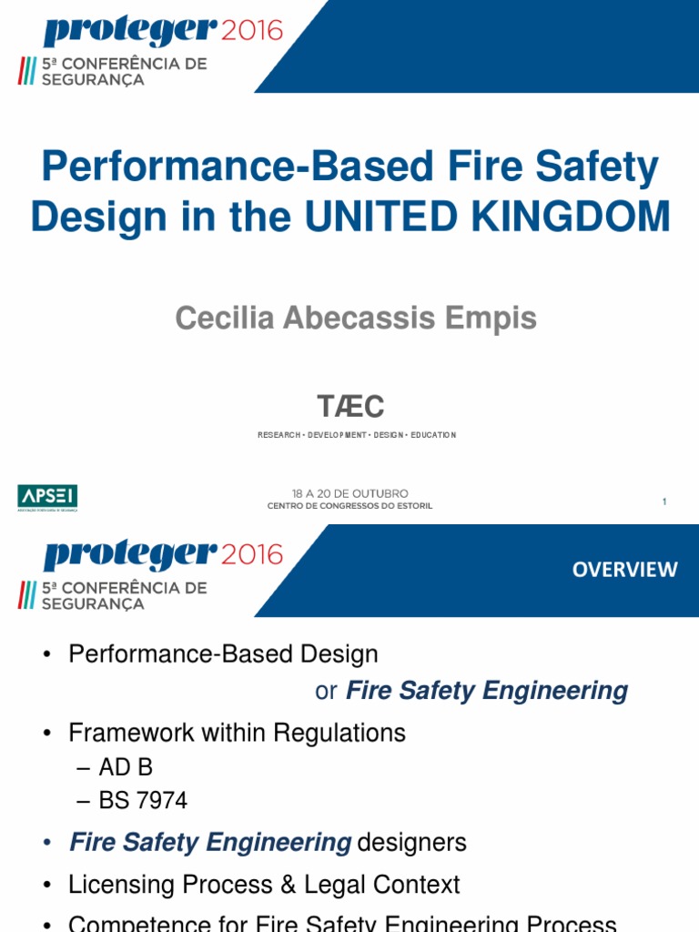 Performance-Based Fire Safety Design in the United Kingdom: An Overview ...