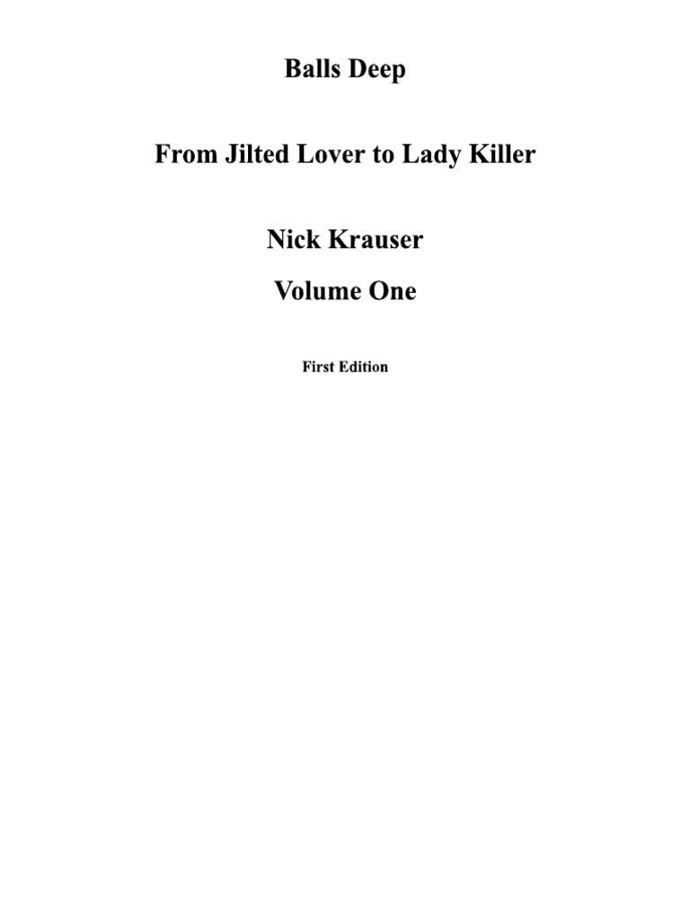 Balls Deep - Nick Krauser PDF | PDF