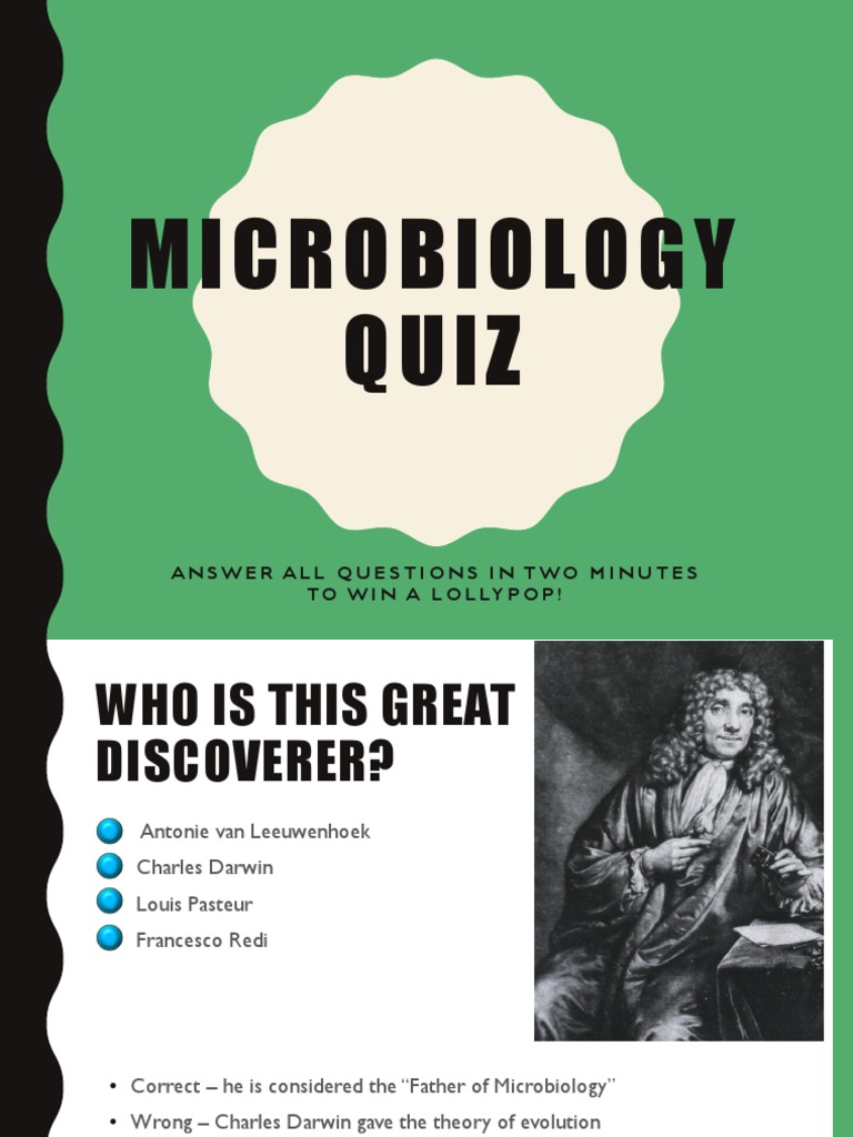 Microbiology Quiz: Answer All Questions in Two Minutes To Win A ...