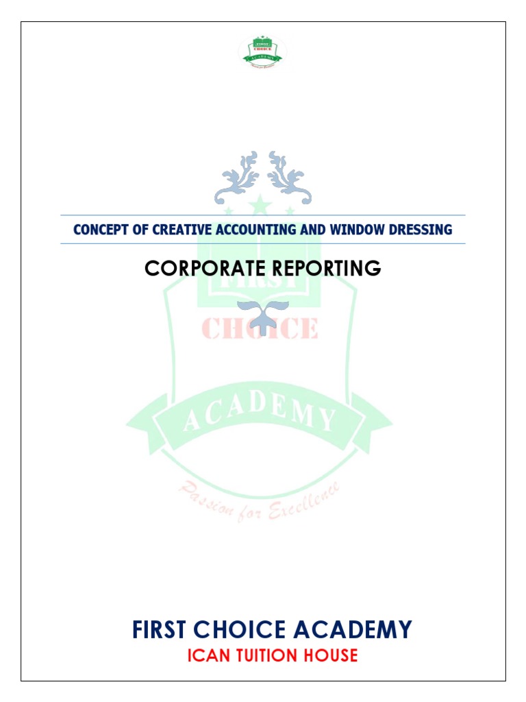 Understanding Creative Accounting & Window Dressing | PDF | Corporate ...