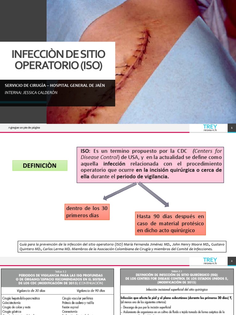 Infecciòn de Sitio Operatorio (Iso) : Servicio de Cirugìa - Hospital General de Jaèn | PDF ...