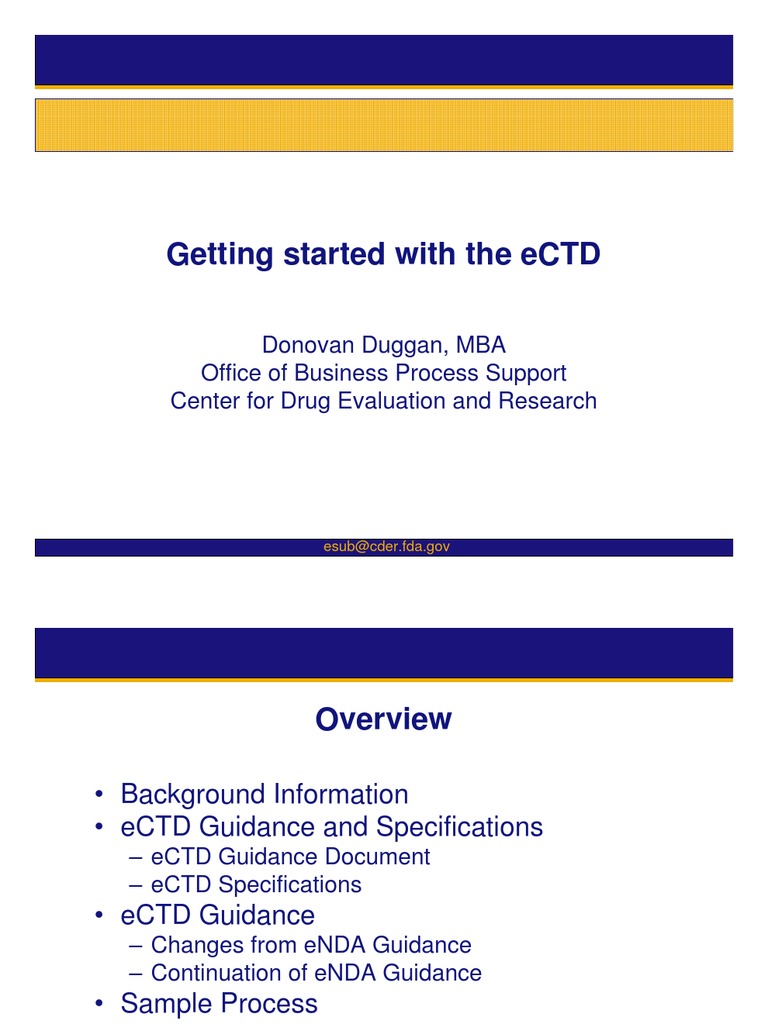 Getting Started With eCTD | PDF | Pharmaceutics | Pharmacy