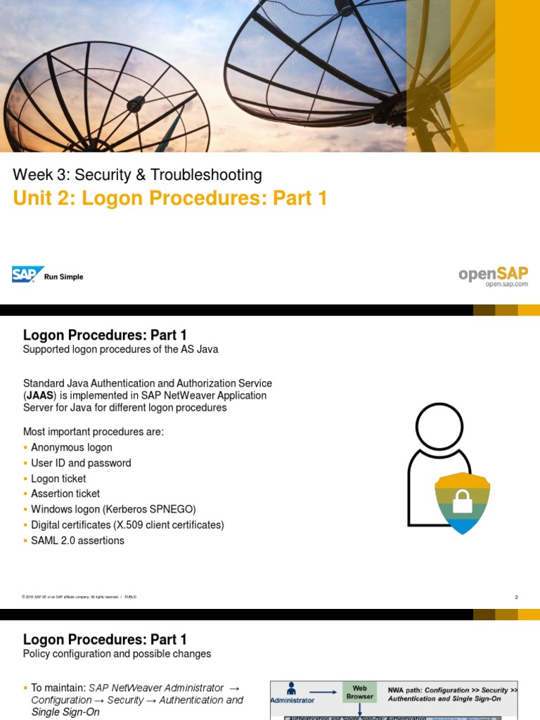 Sap Netweaver As Java Security | PDF | Login | Information Governance