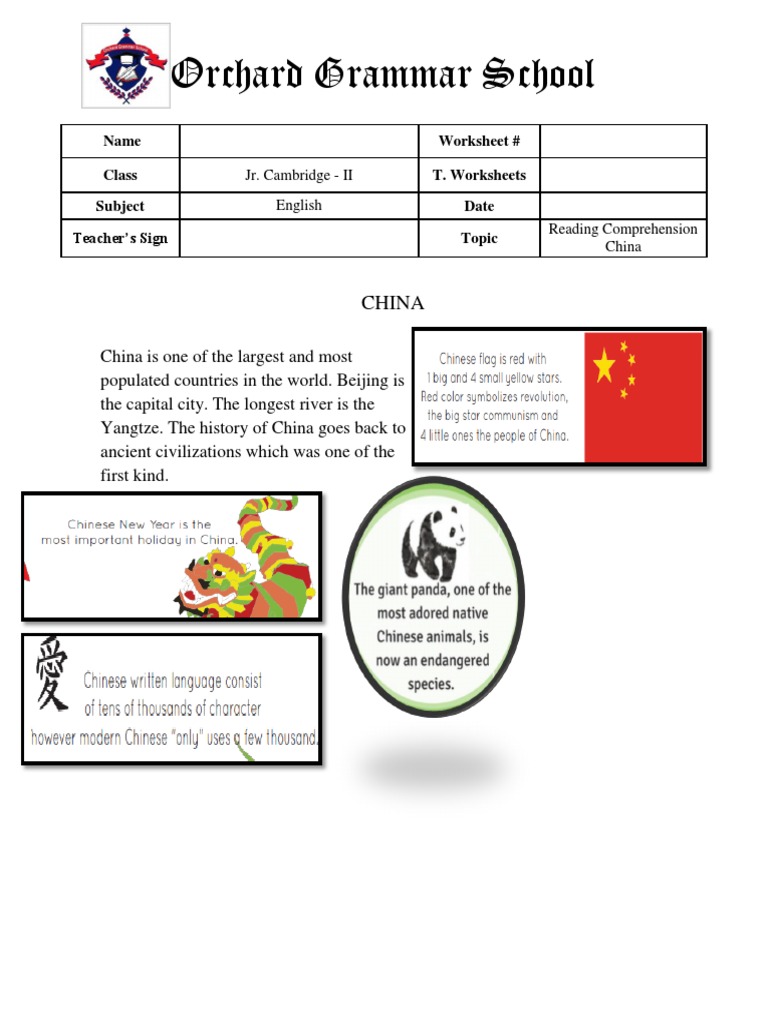 China Comprehension | PDF
