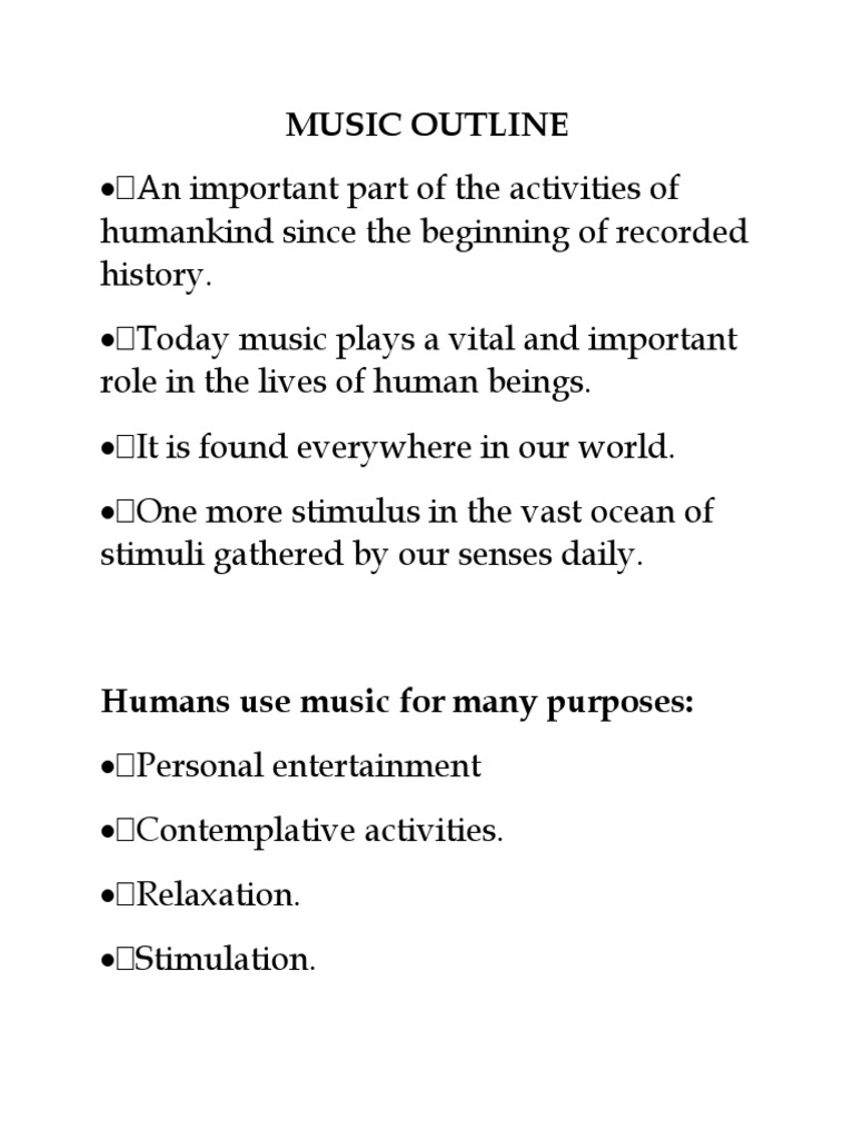 Music Outline | PDF | Musical Instruments | Harmony