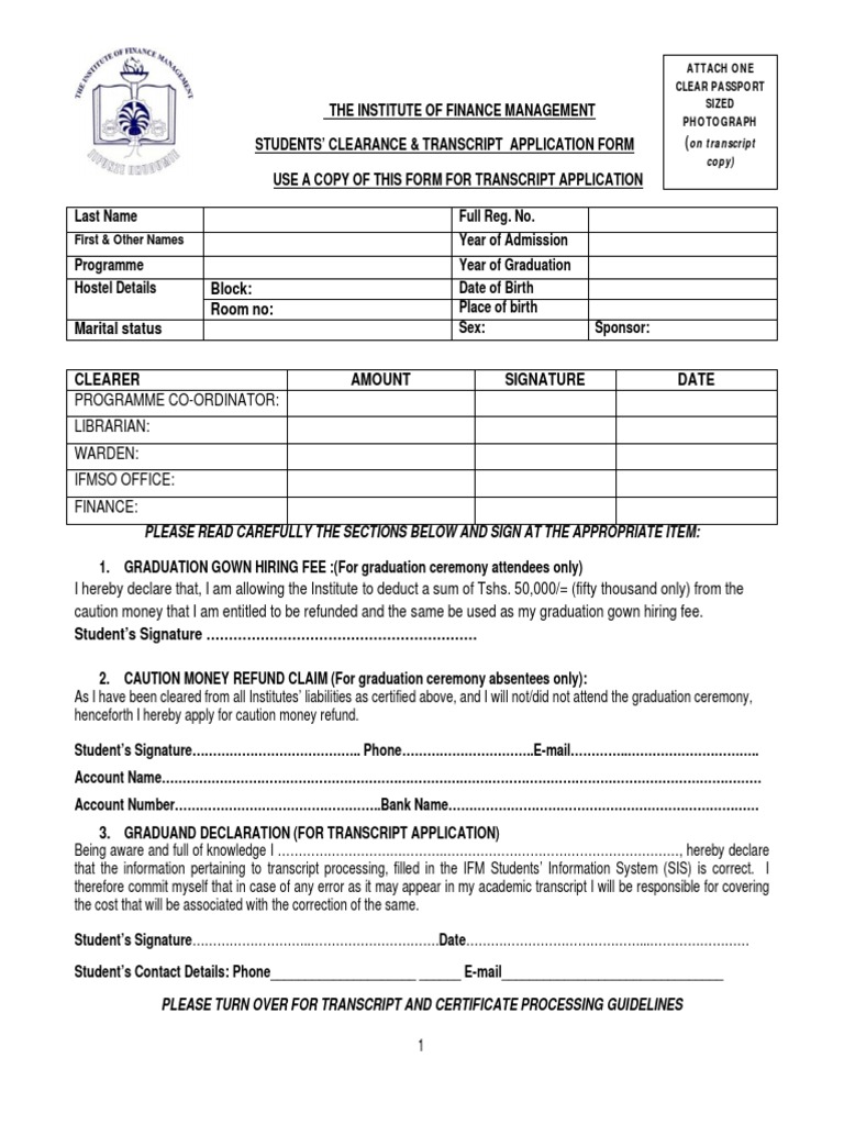 Clearance Form | PDF | Identity Document | Driver's License