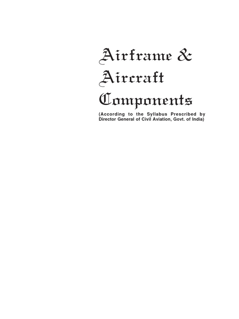 Airframe & Aircraft Components Guide | PDF | Spar (Aeronautics ...