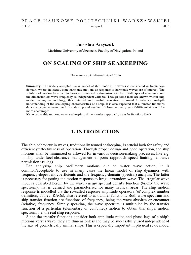 Jarosław Artyszuk PDF | PDF | Spectral Density | Waves