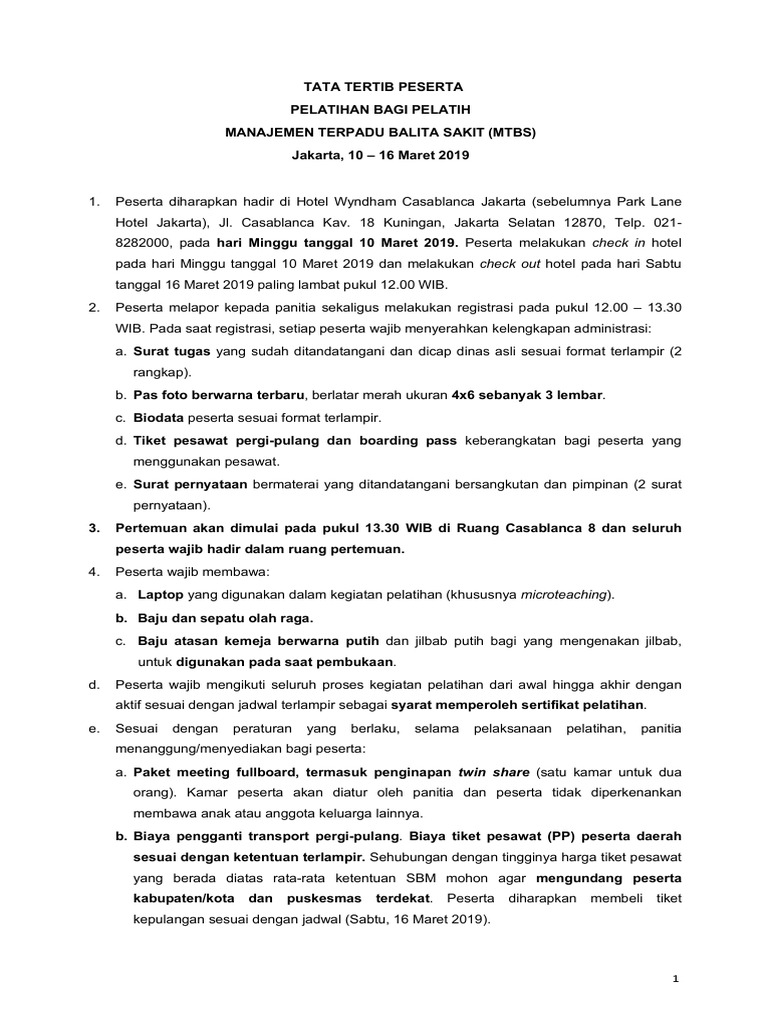 Tata Tertib Kegiatan | PDF