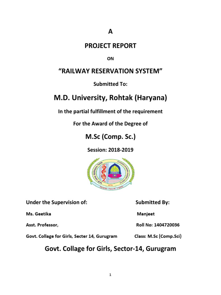 Railway Reservation System Project | PDF | Software Testing | Unit Testing