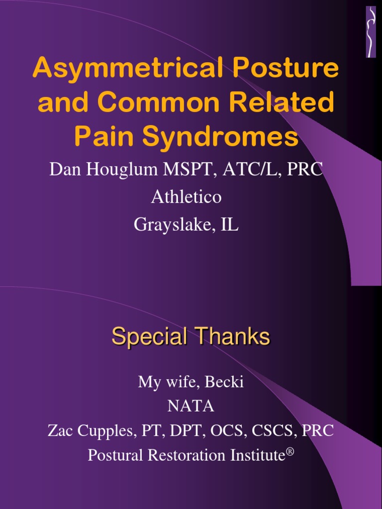 Asymmetrical Posture and Common Related Pain Syndromes: Dan Houglum ...