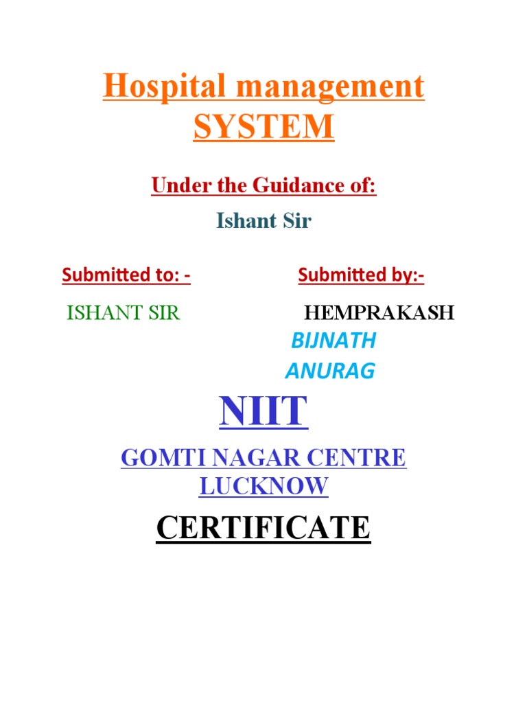 Hospital Management POWER POINT | PDF | Databases | Microsoft Sql Server