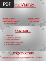 Grade 12 Chemistry: Polymers Overview | PDF | Polymerization | Polymers