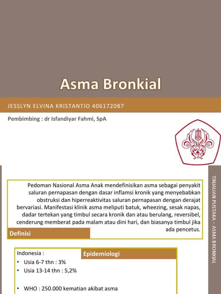 Tinjauan Asma Bronkial Anak | PDF | Kesehatan Holistik