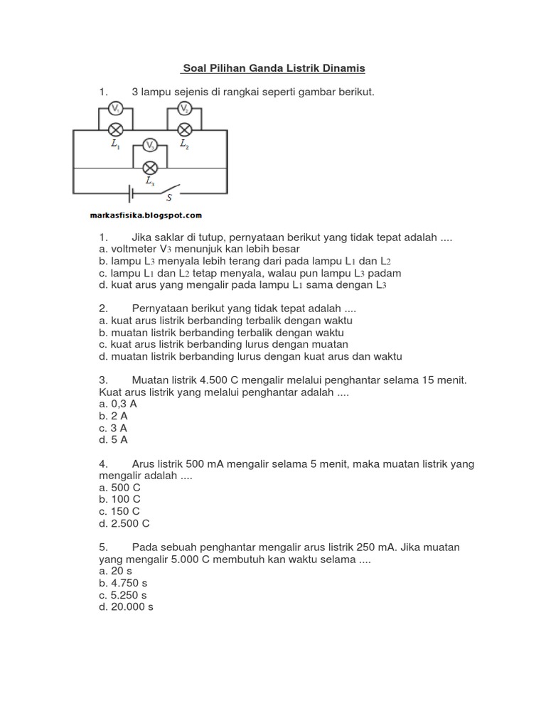 Soal Listrik | PDF