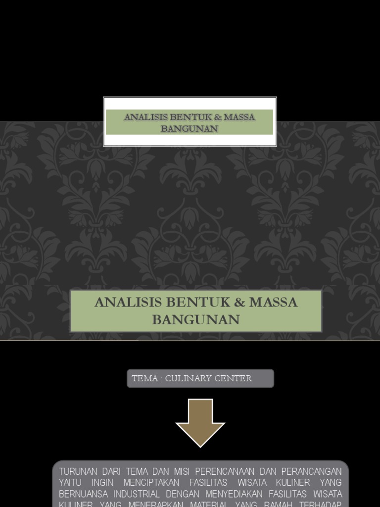 Analisis Massa Bangunan Kuliner | PDF