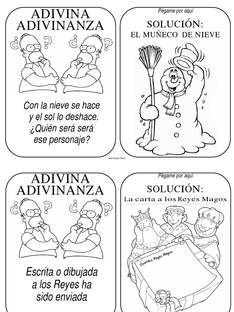 Adivinanzas Navideñas | PDF | Navidad | Papá Noel