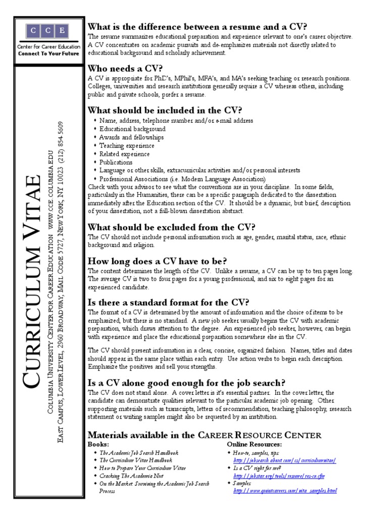 CurriculumVitae PDF | PDF | Thesis | Behavior Modification