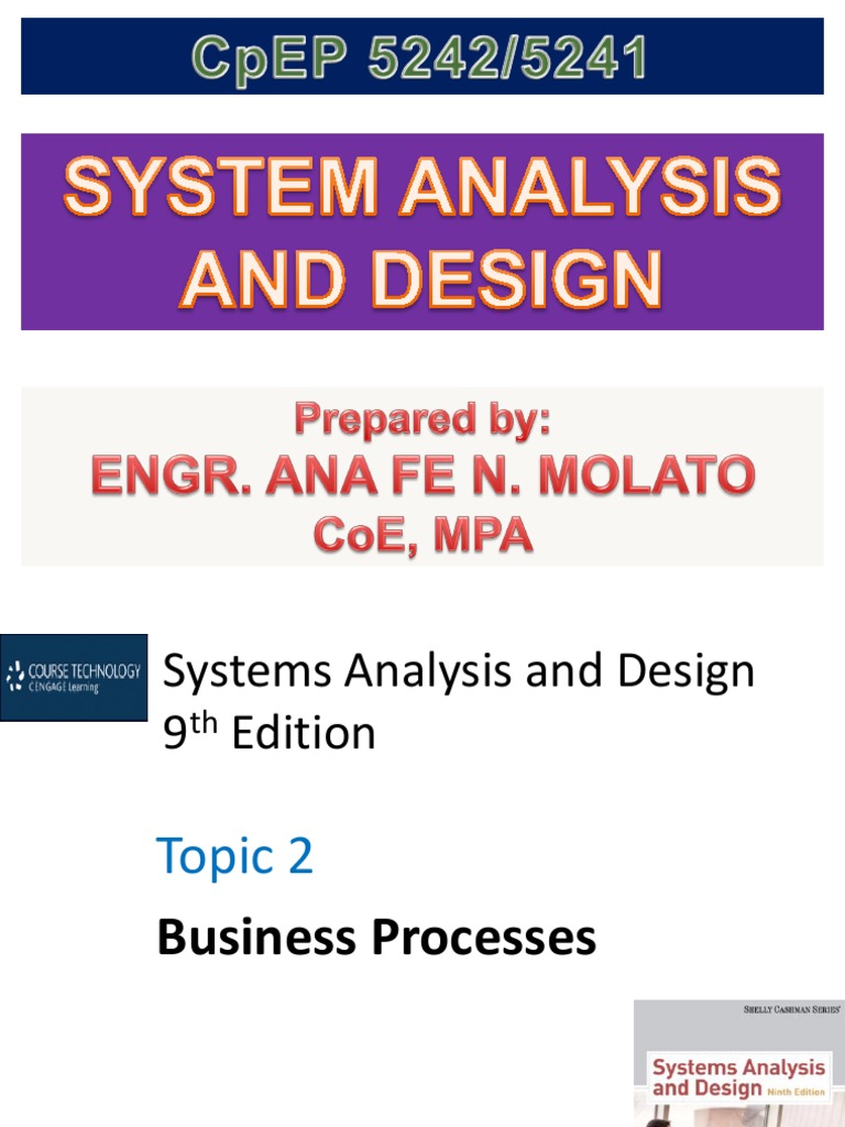 SAD Lec 2 Business Processes | Download Free PDF | Business Process | Supply Chain