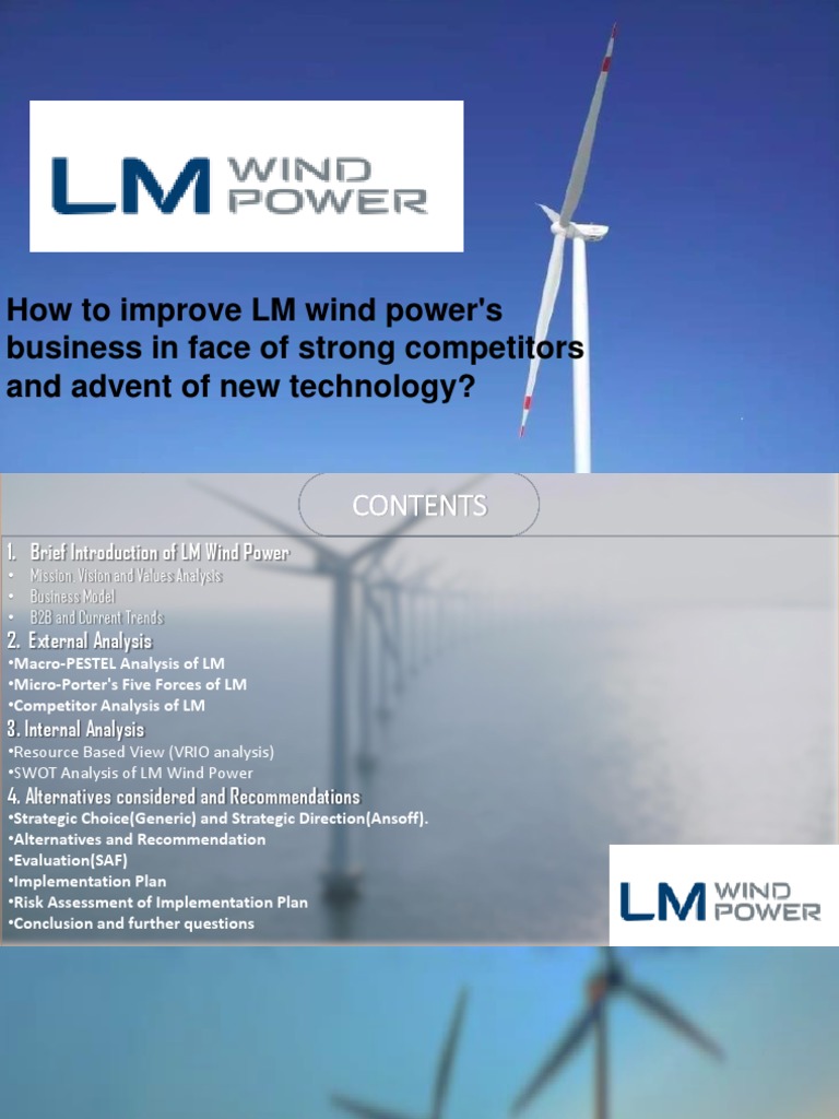 LM Wind Power | PDF | Wind Power | Swot Analysis