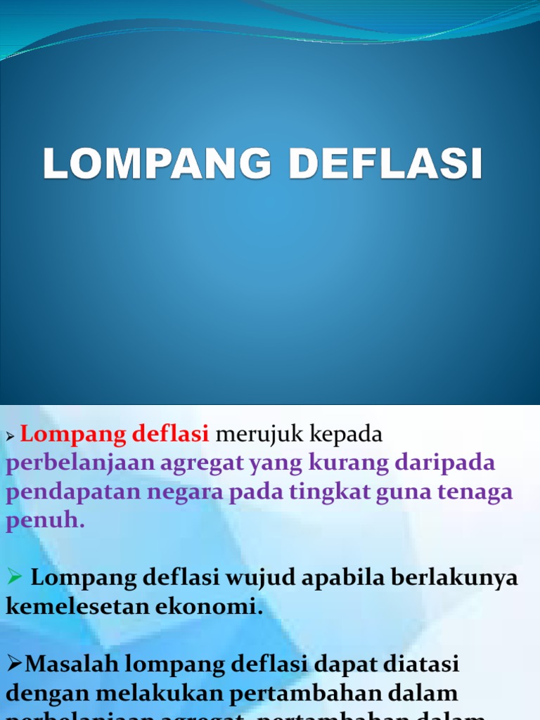 Lompang Deflasi | PDF