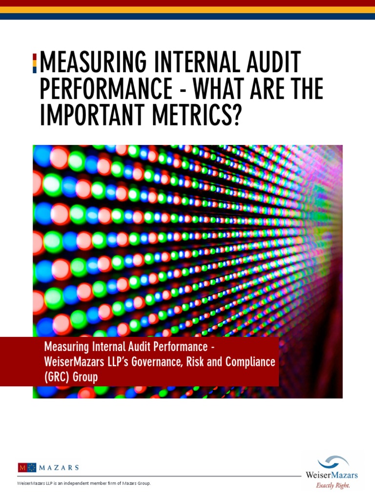 Measuring Internal Audit Performance | PDF | Internal Audit | Audit
