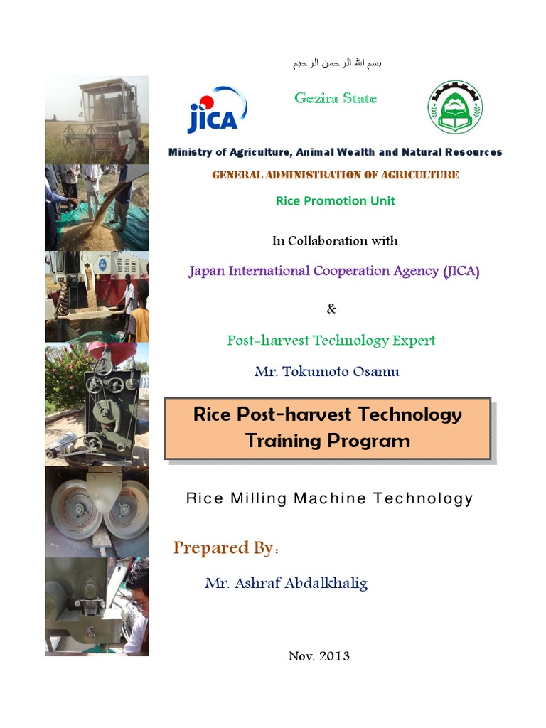 Rice Post-Harvest Technology Training Program: Prepared by | PDF | Rice ...