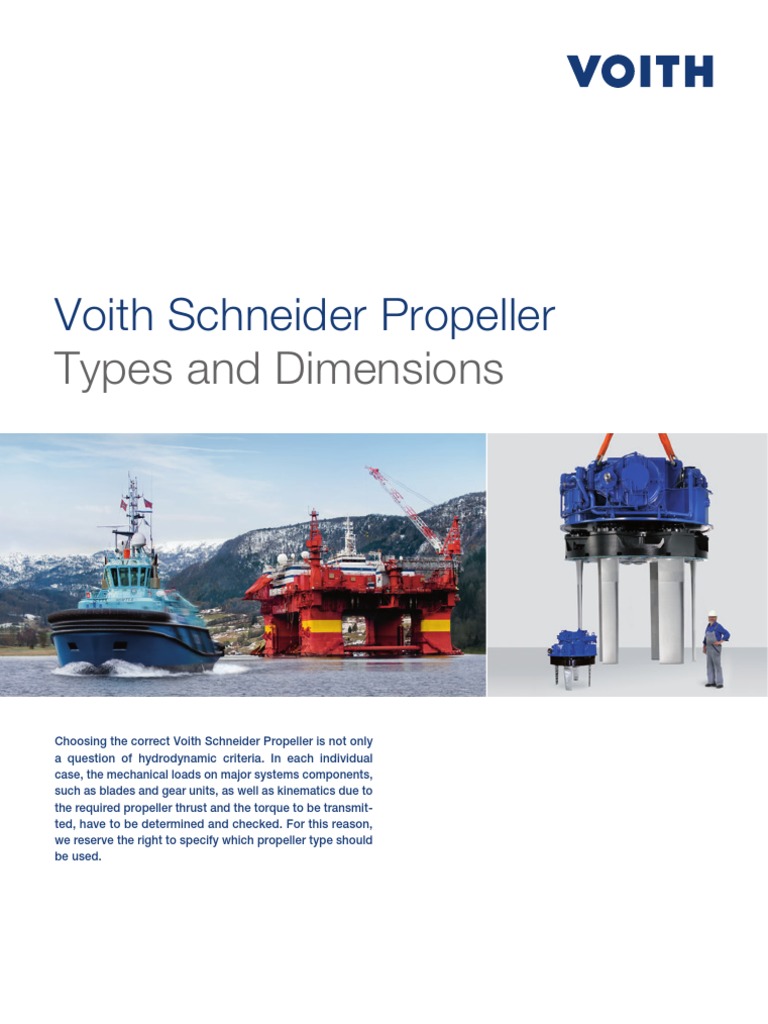 1870 e g1997 en Voith Schneider Propeller VSP Types Dimensions | PDF ...
