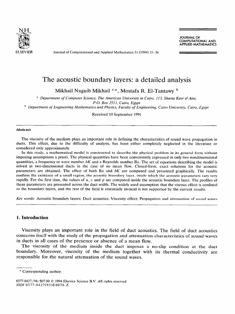 Acoustic Boundary Layers | PDF | Boundary Layer | Fluid Dynamics