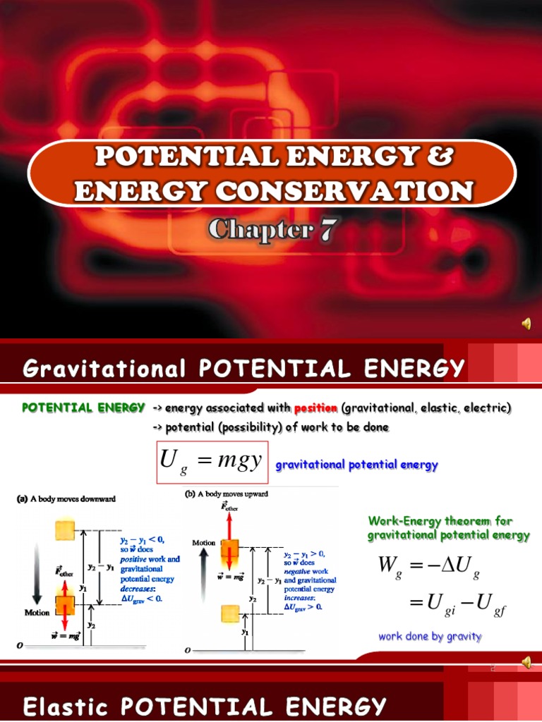 Phys10 Chap7 PotentialEnergy&Conservation | PDF | Potential Energy ...