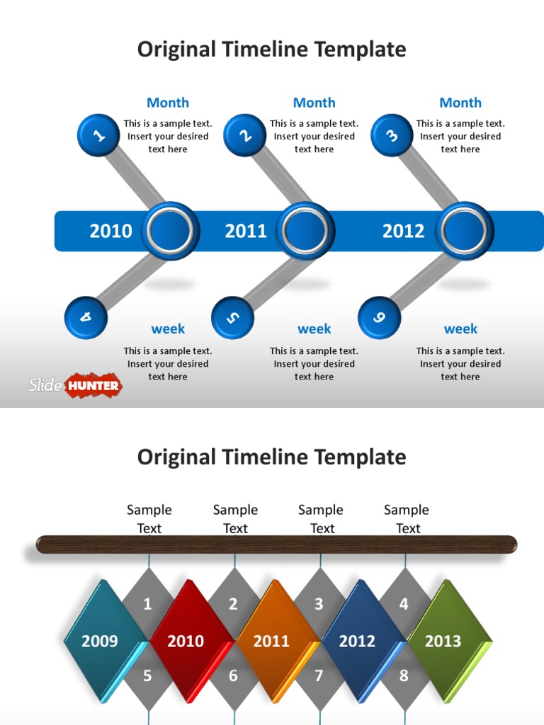 Original Timeline Template: A Sample Document for Creating a Multi ...
