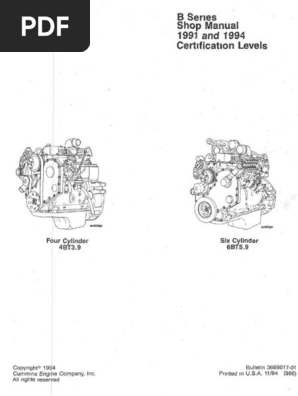 Cummins B Series Engine Manual