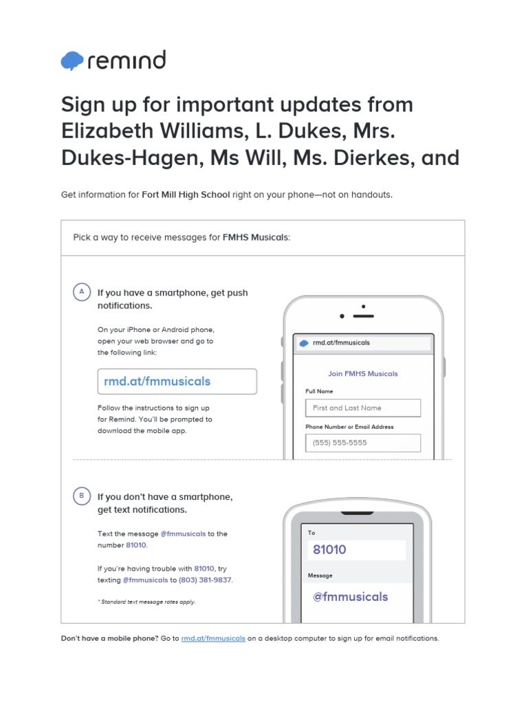 Remind Instructions | PDF