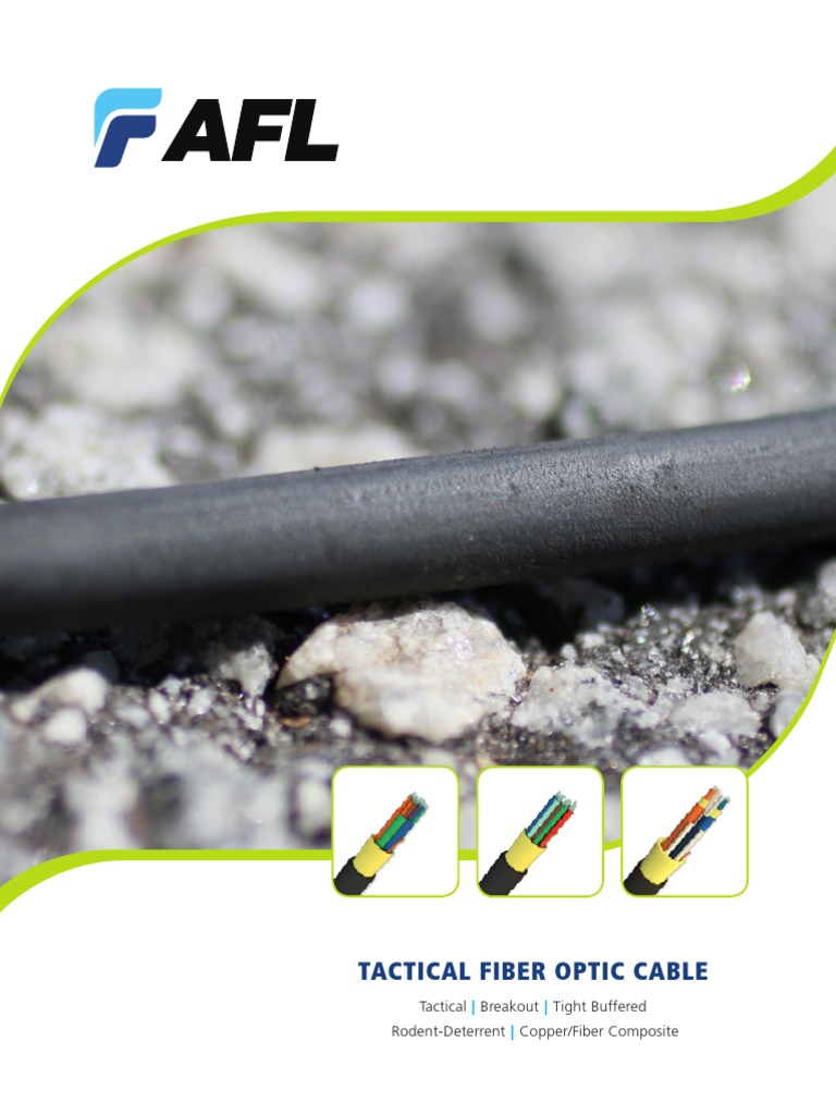 AFL Tactical Cable PDF | PDF | Optical Fiber | Electric Power Transmission