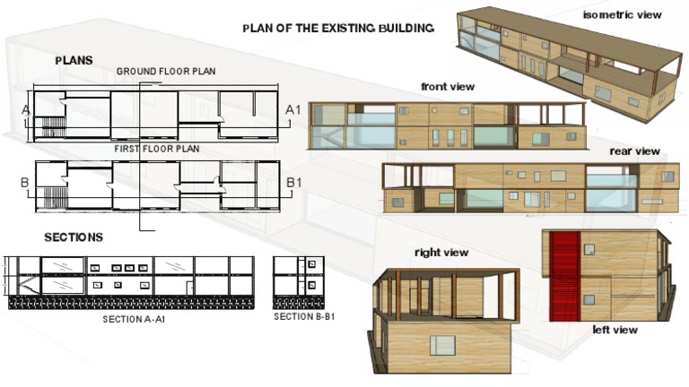 Plan and View of Existing Building PDF | PDF