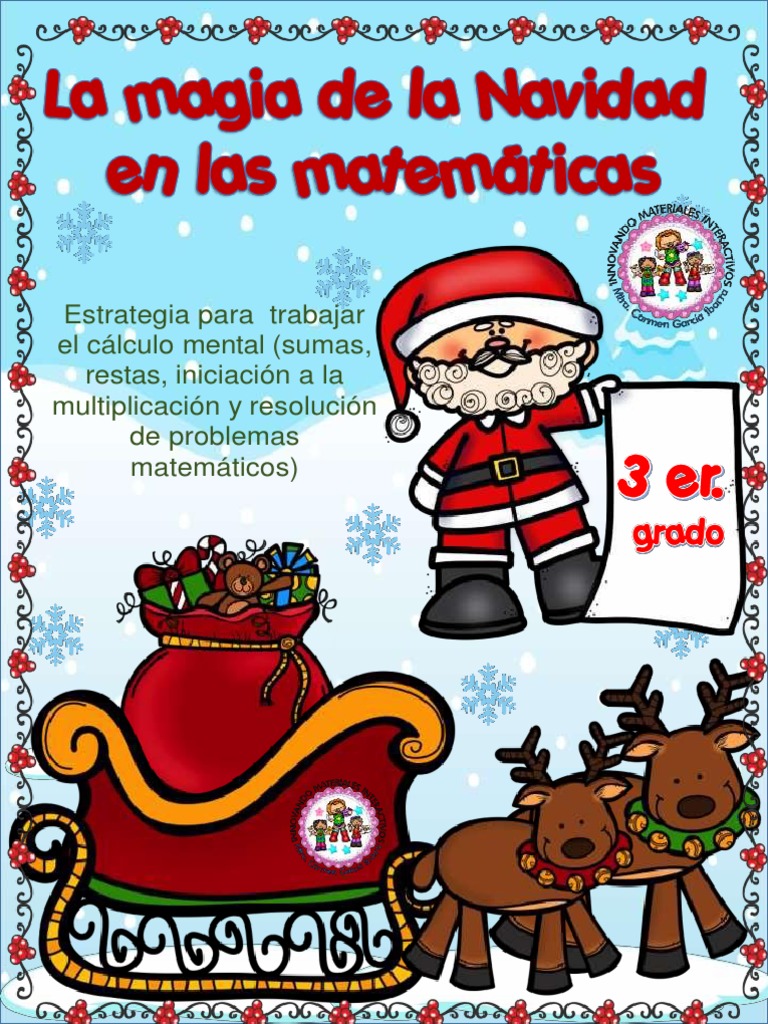 Matemáticas Navideñas para 3er Grado | PDF | Navidad