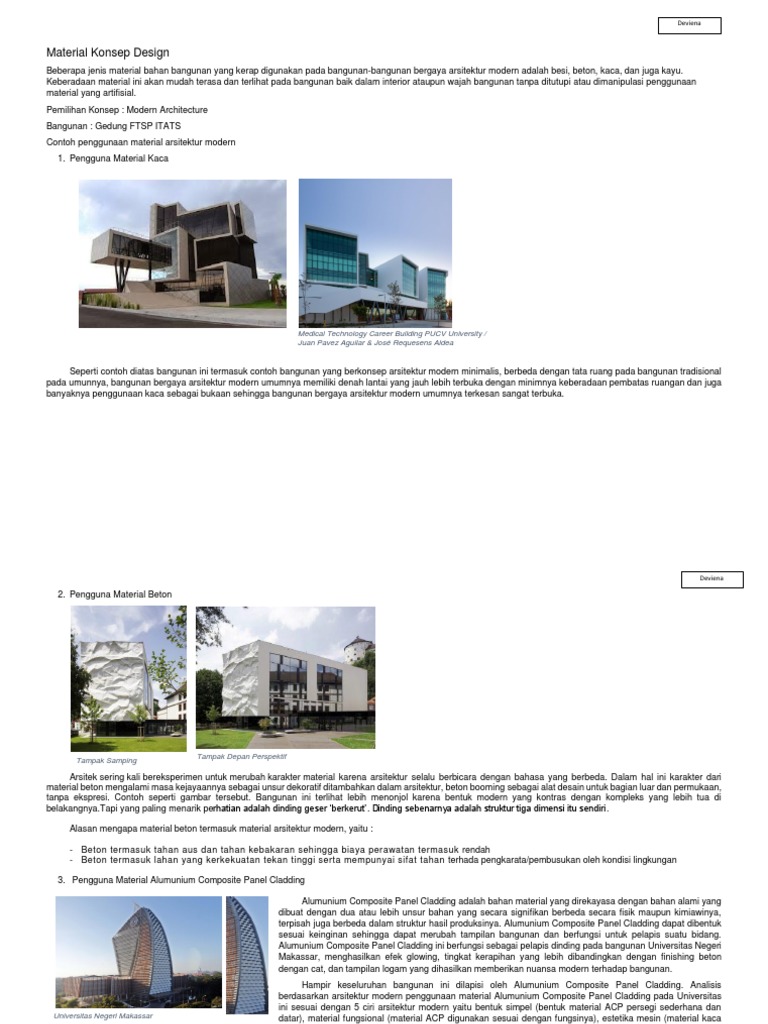 Konsep Design Material | PDF