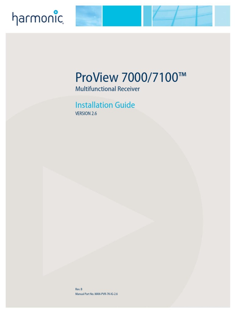 Proview 7000/7100™: Installation Guide | PDF | Power (Physics ...