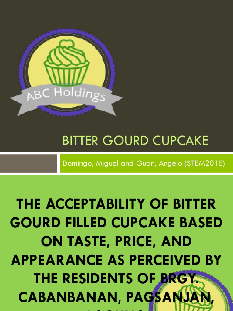 Bitter Gourd Cupcake | PDF | Taste | Teaching Mathematics